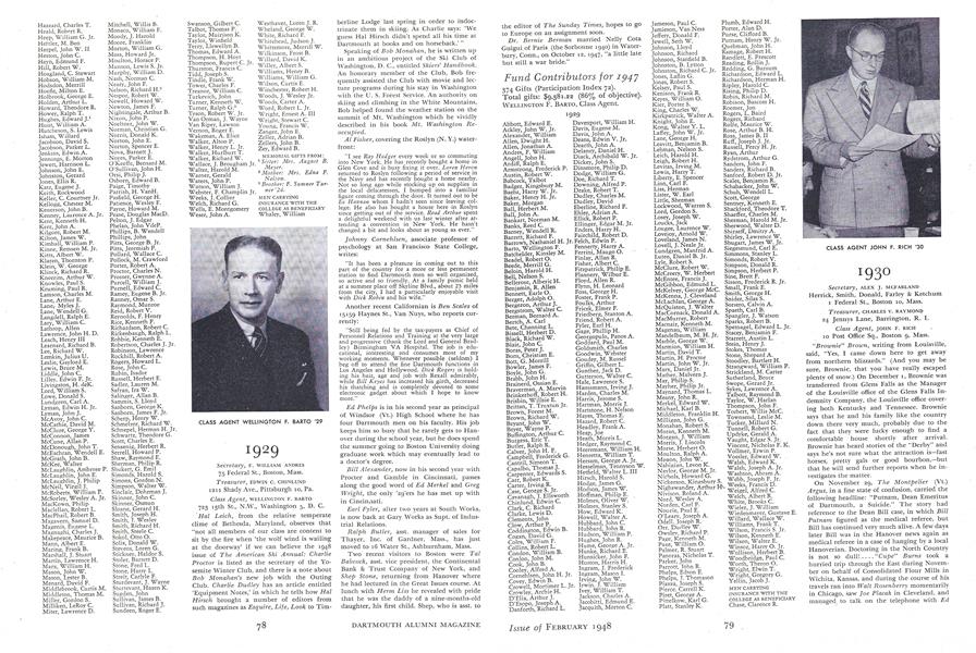 1930 | Dartmouth Alumni Magazine | February 1948