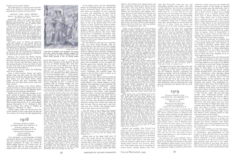 1918 | Dartmouth Alumni Magazine | December 1949