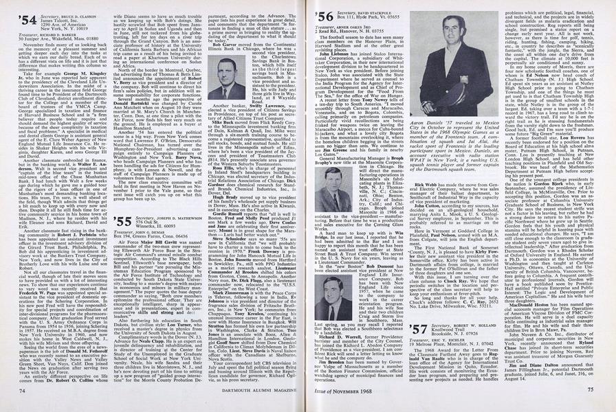 1956 | Dartmouth Alumni Magazine | November 1968