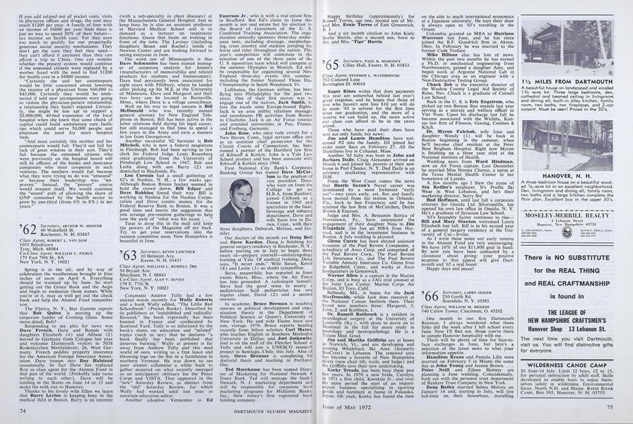 1963 | Dartmouth Alumni Magazine | MAY 1972