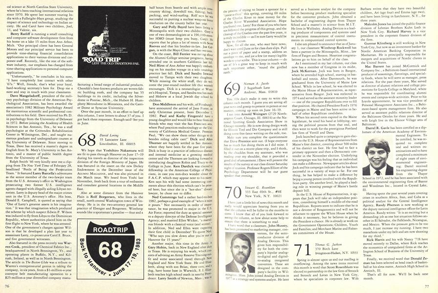 1968 | Dartmouth Alumni Magazine | APRIL 1983