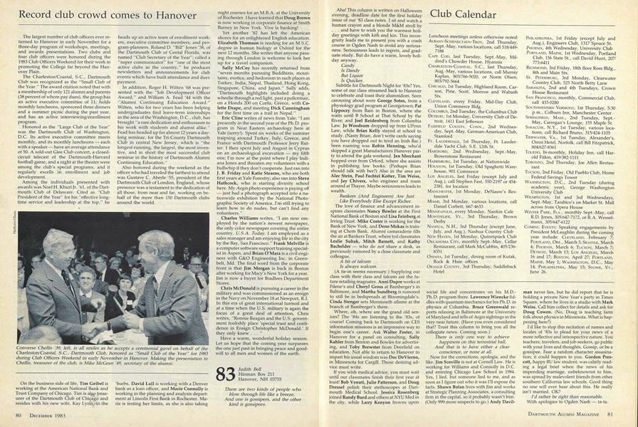 1981 | Dartmouth Alumni Magazine | DECEMBER 1983