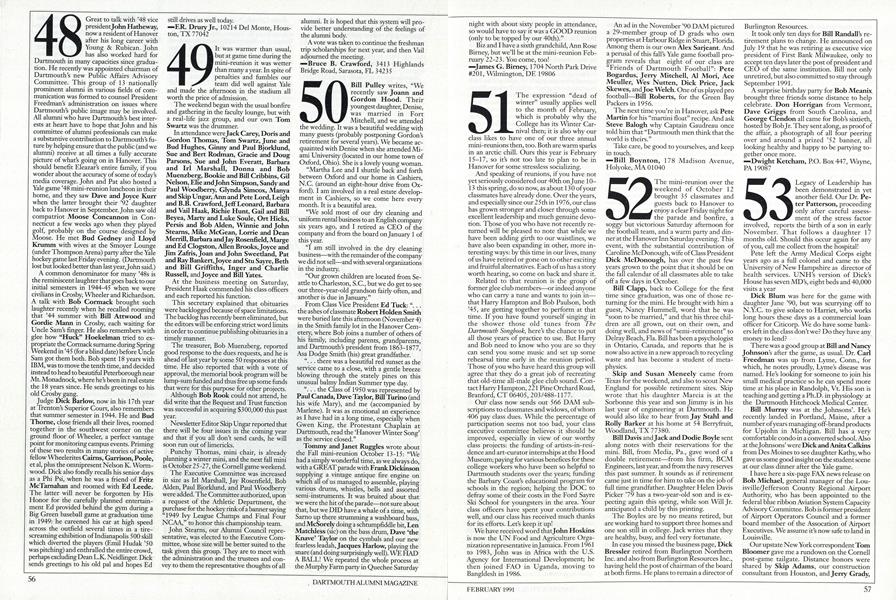 1951 | Dartmouth Alumni Magazine | FEBRUARY 1991