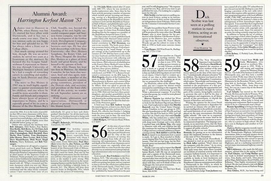 1956 | Dartmouth Alumni Magazine | MARCH 1994 1956 | Dartmouth Alumni Magazine | MARCH 1994