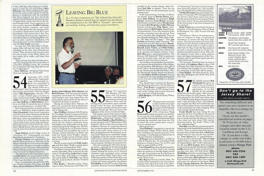 1956 | Dartmouth Alumni Magazine | September 1995 1956 | Dartmouth Alumni Magazine | September 1995