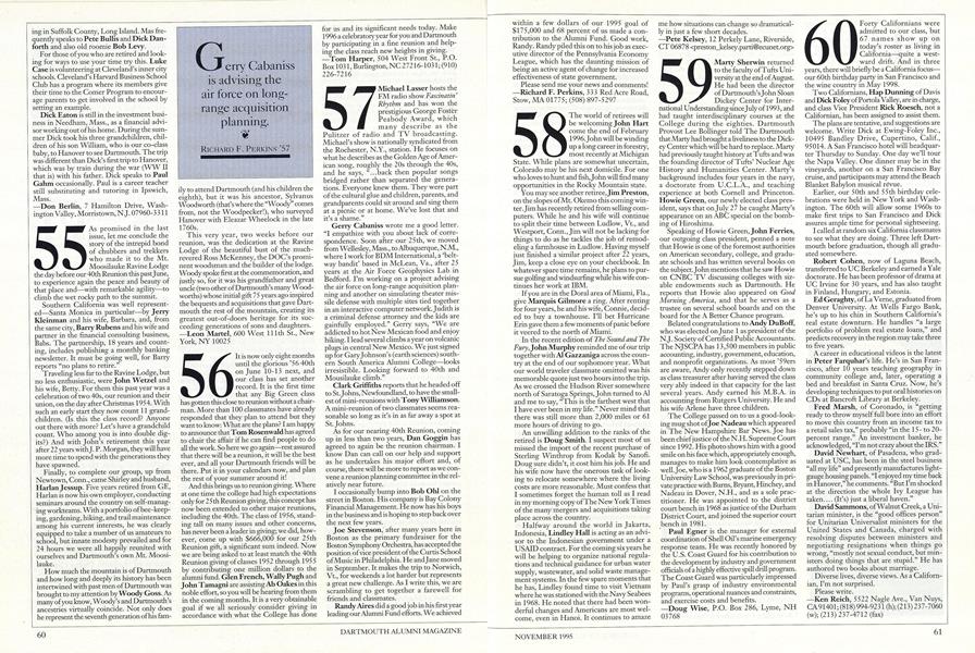 1958 | Dartmouth Alumni Magazine | Novembr 1995
