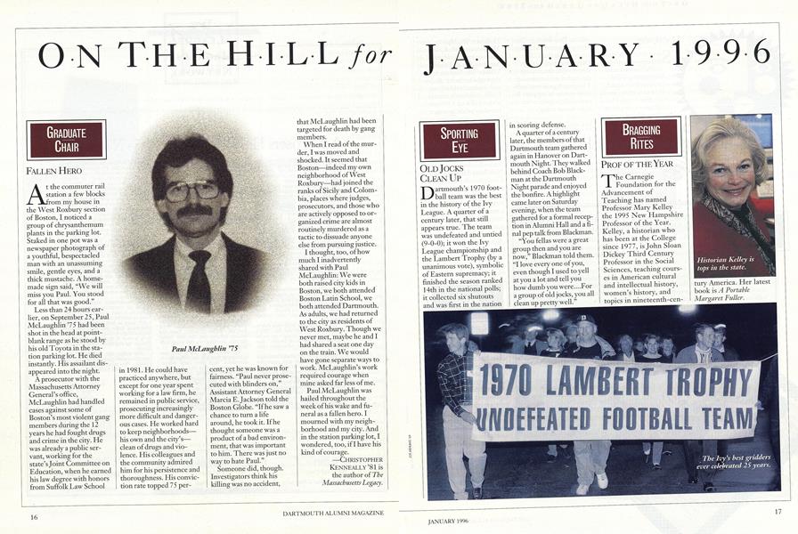 Fallen Hero | Dartmouth Alumni Magazine | January 1996