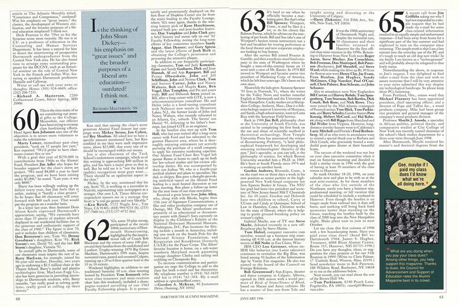 1965 | Dartmouth Alumni Magazine | January 1996