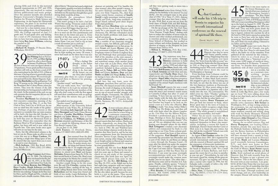 1945 | Dartmouth Alumni Magazine | JUNE 2000