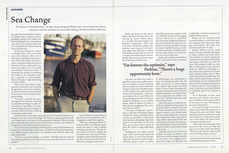 Sea Change | Dartmouth Alumni Magazine | Jan/Feb 2009
