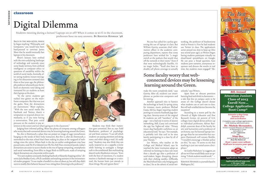Digital Dilemma | Dartmouth Alumni Magazine | Jan/Feb 2012