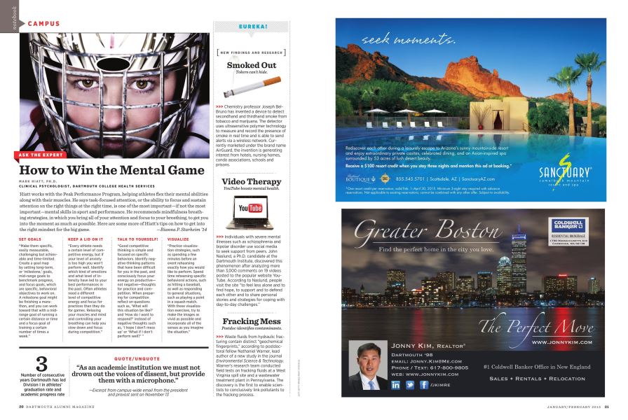 EUREKA! | Dartmouth Alumni Magazine | JAnuAry | FebruAry