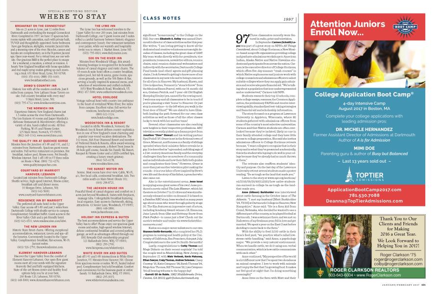 ROGER CLARKSON REALTORS | Dartmouth Alumni Magazine | JANUARY ...