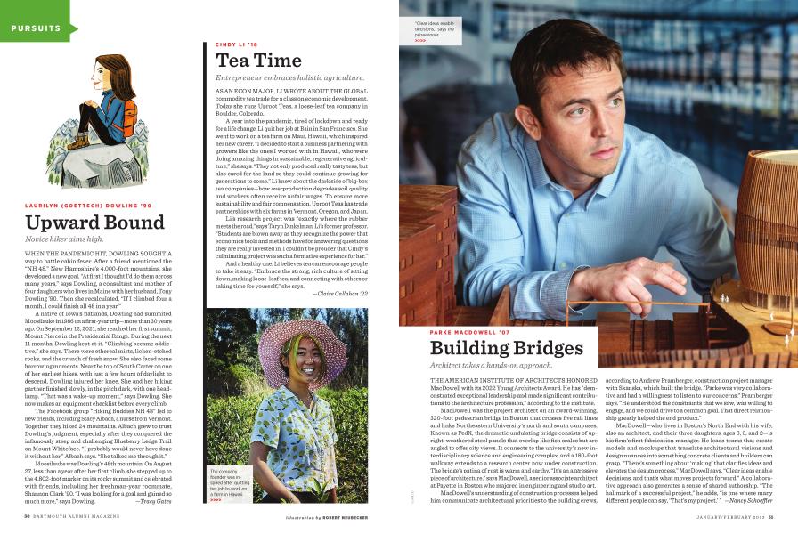 LAURILYN (GOETTSCH) DOWLING ’90 Upward Bound | Dartmouth Alumni Magazine | JANUARY | FEBRUARY 2023