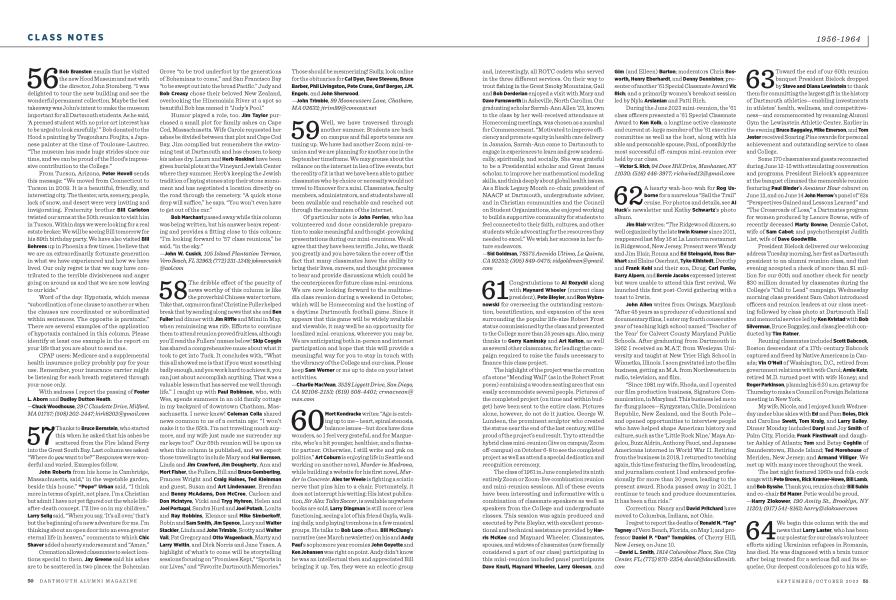 1959 | Dartmouth Alumni Magazine | SEPTEMBER | OCTOBER 2023