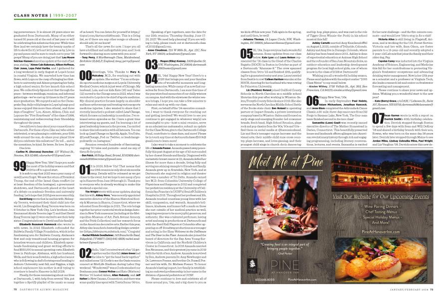 2004 | Dartmouth Alumni Magazine | JANUARY | FEBRUARY 2026